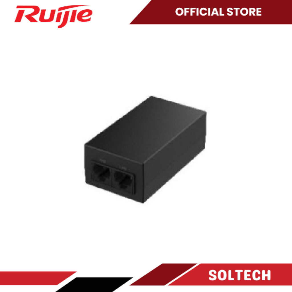 Ruijie RPO23-2400500ZG Passive PoE adapter for Wireless Briage | Soltech Data Indonesia
