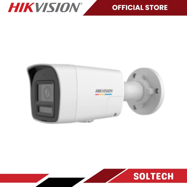 Hikvision DS-2CD1047G3-LIU 4MP Full Color Smart Hybrid Light IP Camera PoE Mic | Soltech Data ...