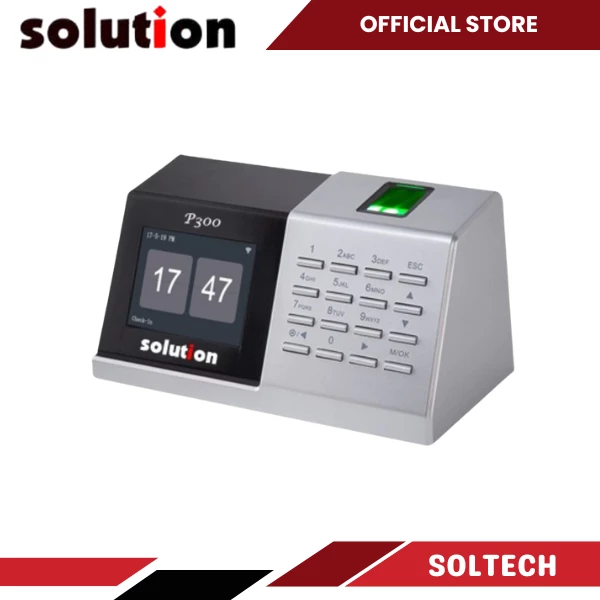 Mesin Absensi Fingerprint Solution P300 | Soltech Data Indonesia